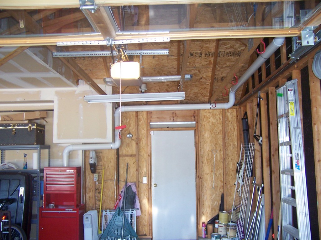 Radon System Garage Rafters - Affordable Radon